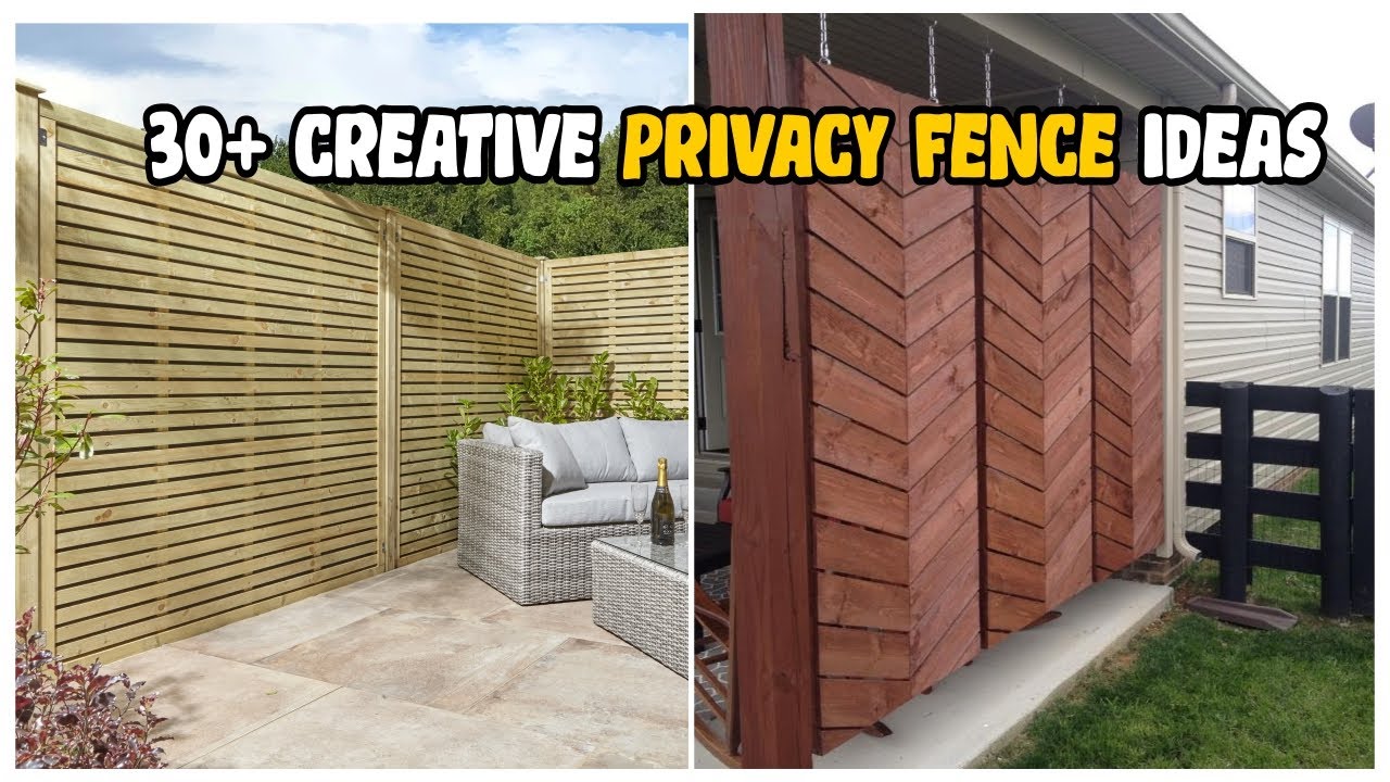 30+ Creative Privacy Fence Ideas - YouTube