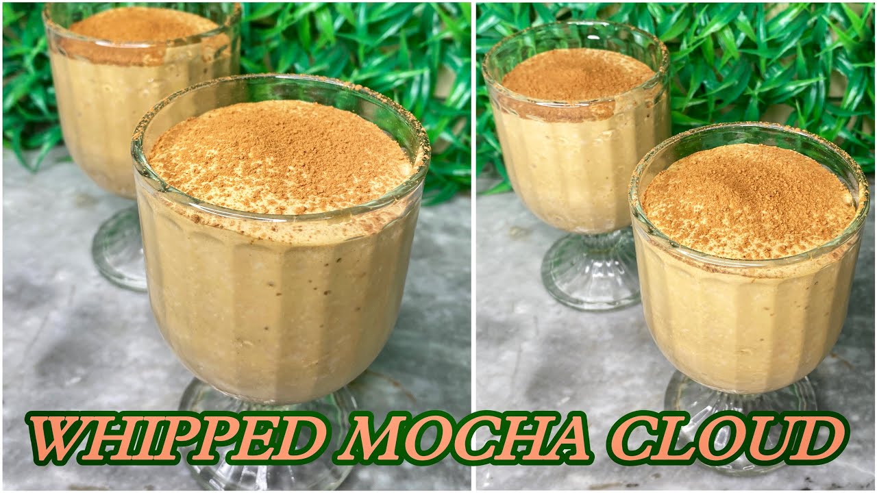 WHIPPED MOCHA CLOUD || NO BAKE & NO FLAME || 5 INGREDIENTS DESSERT ...