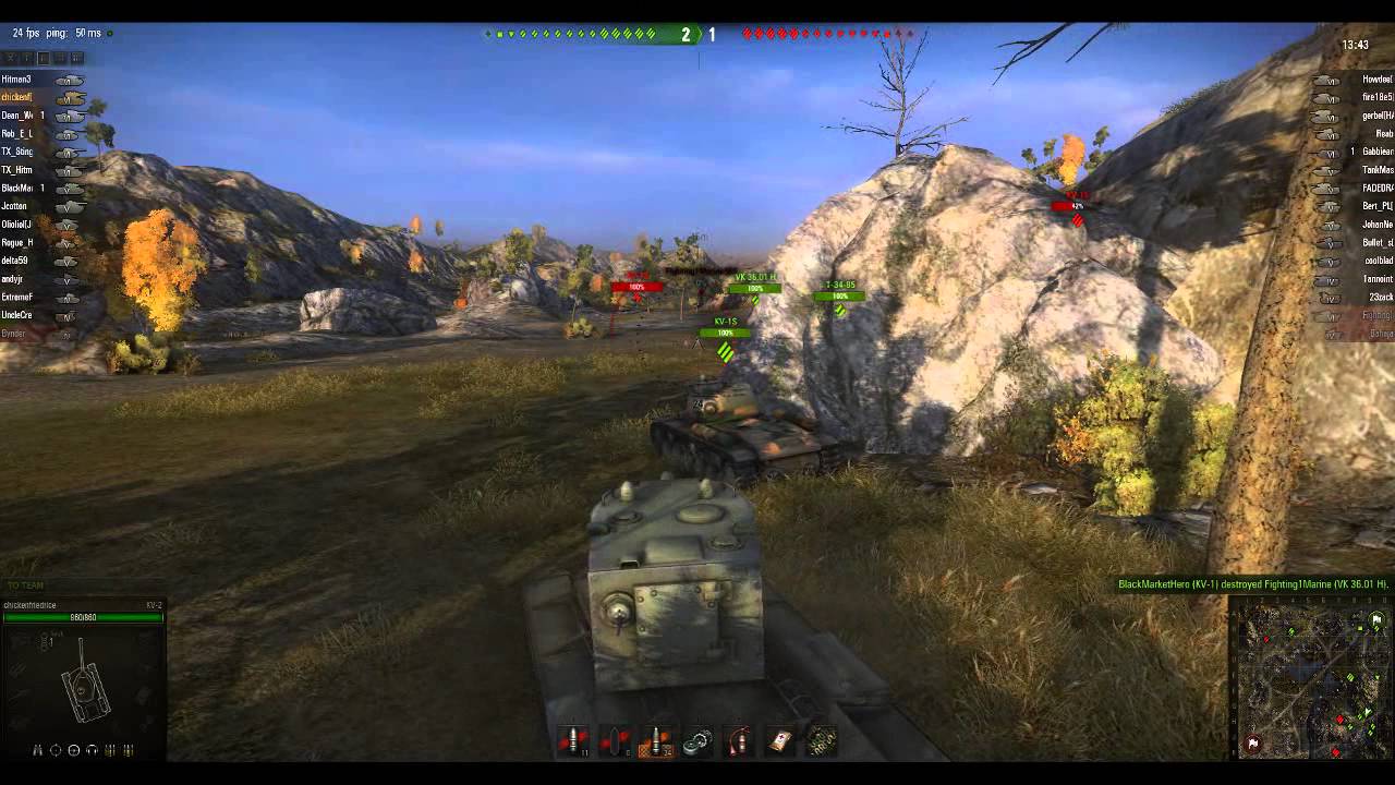 World of Tanks kv2 Wth a Derp Gun - YouTube