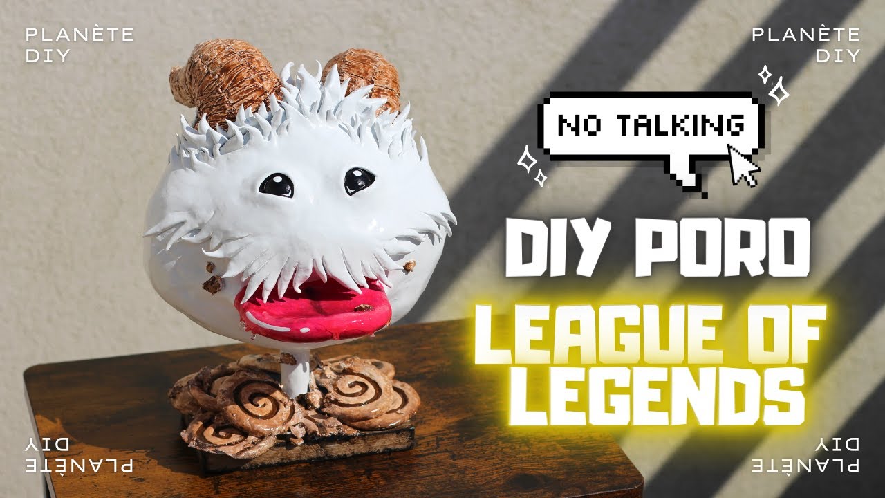 Diy ÉNORME sculpture d’un Poro 🍪 (League of Legends Inspo) | Planète ...
