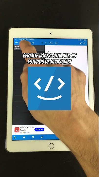 Aplicativo para programar em JavaScript, HTML e CSS. #tecnologia # ...