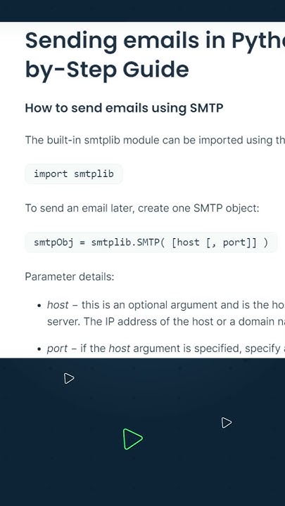 Python Send Email with SMTP - Email FAQ by Mailtrap - YouTube