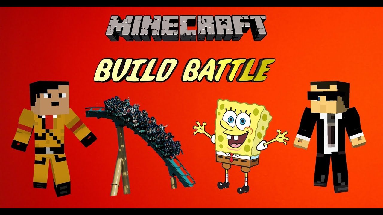 Minecraft-Build Battle-Bölüm 1-Rollercoaster & Spongebob - YouTube