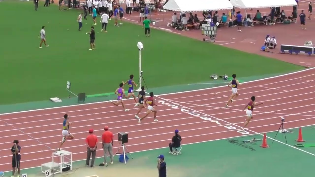 2022日本インカレ 男子400m予選2組 - YouTube