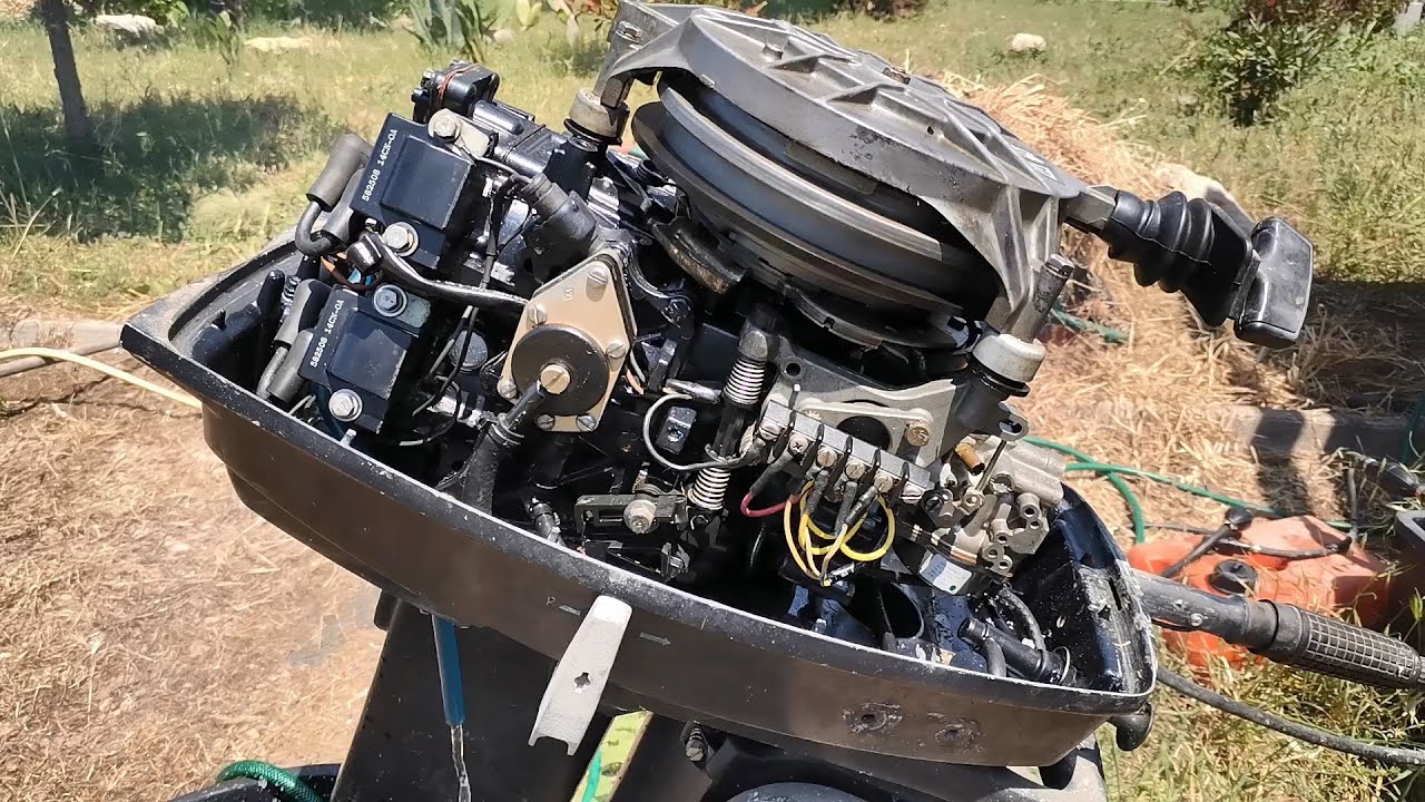 Evinrude XP 25 with 35 HP from 1988 - YouTube