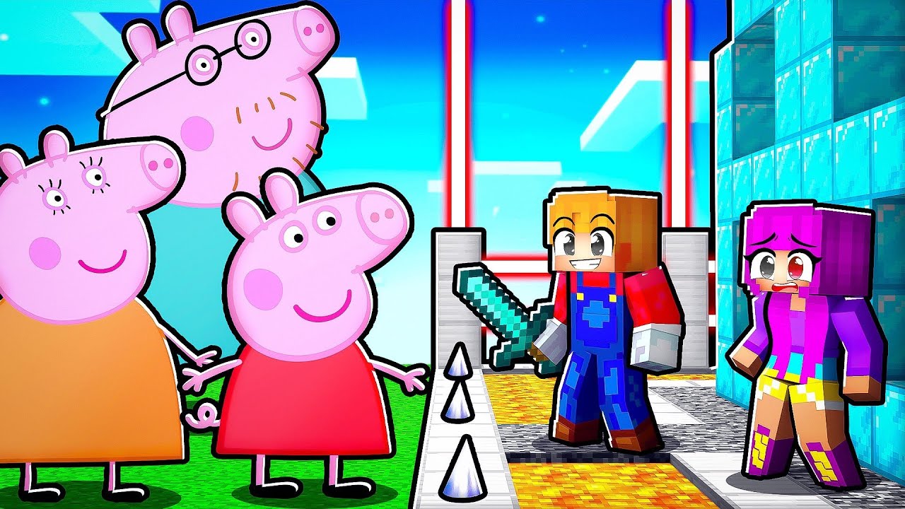 PEPPA PIG vs BASE SÉCURISÉ sur Minecraft ! - YouTube
