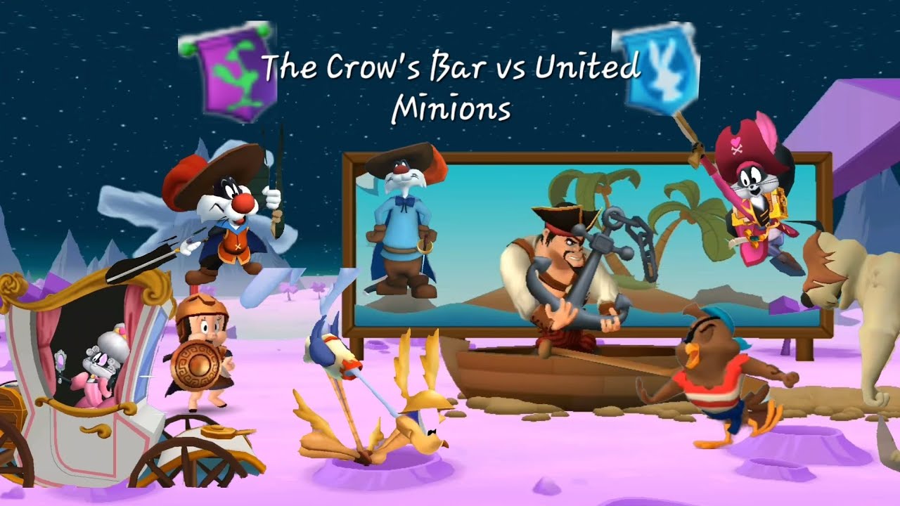Looney Tunes World of Mayhem War battle The Crow's Bar vs United ...