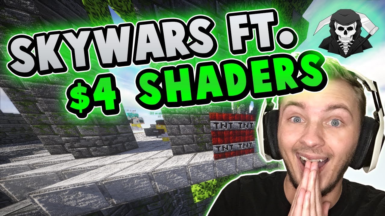 PLAYING WITH $4 ULTRA SHADERS?! ( Hypixel Skywars ) - YouTube