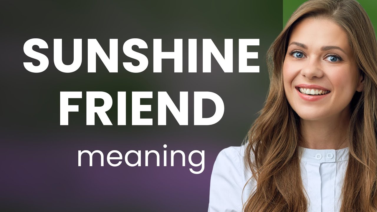Sunshine Friend: Understanding Friendship in Different Weather - YouTube