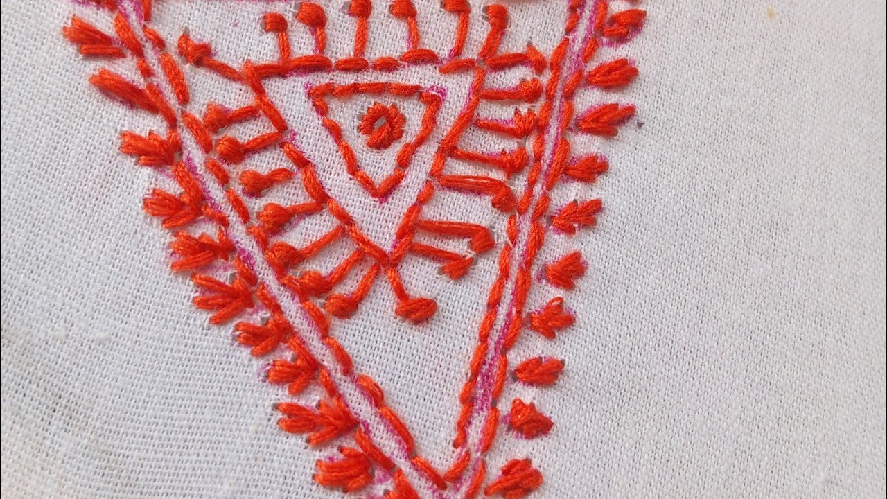 chikankari embroidery tutorial #handembroidery #chikankariembroidery # ...