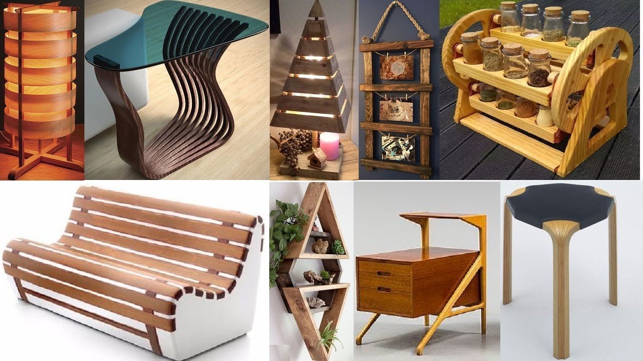 Wooden decorative pieces ideas for your interior design - YouTube