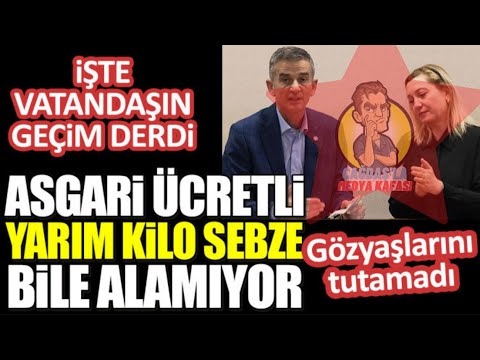 İşte vatandaşın geçim derdi: Asgari ücretli yarım kilo sebze bile alamıyor #asgariücret #geçim #zam