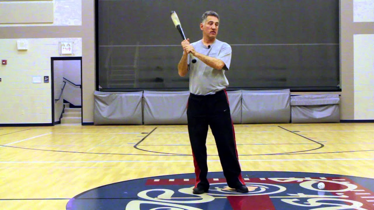 Half a Bat Drill to Work on Hitting the Baseball with the Barrel - YouTube