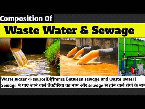 Components Of Sewage And Waste Water|Composition Of Sewage|Waste Water ...