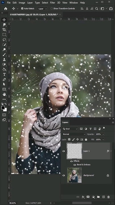 How to create snow in Photoshop - YouTube
