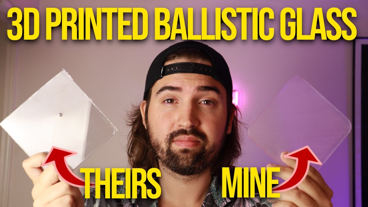 Testing My 3D Printed Ballistic Glass (Polycarbonate) - YouTube