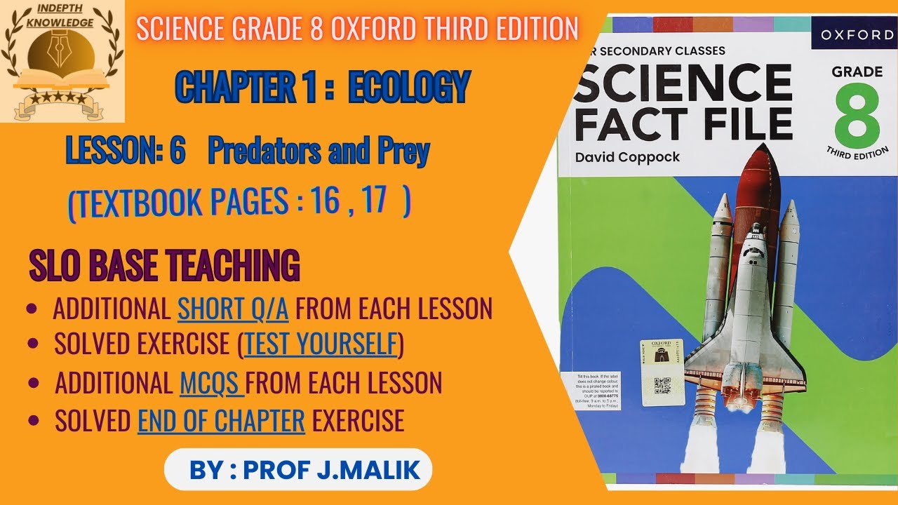 Ecology :Chapter 1|Lesson 6|Science Grade 8th Oxford|Solved Test ...