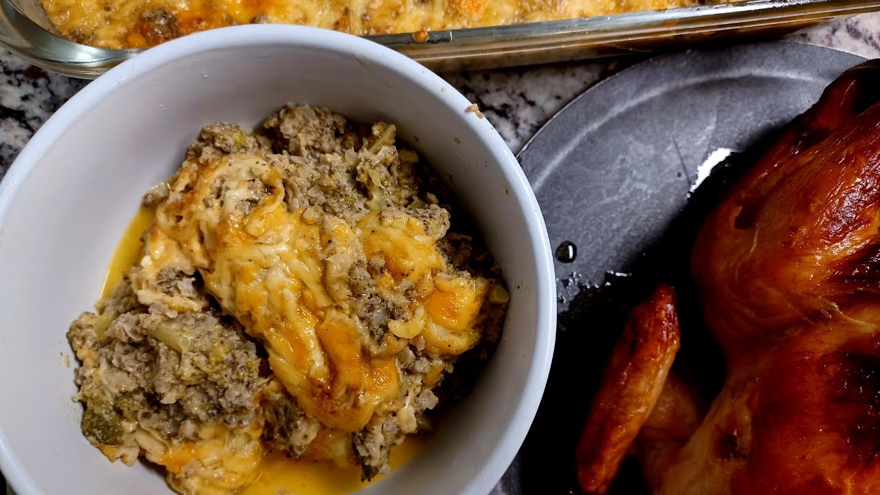 Broccoli & Cheese Casserole with a Homemade Cream of Mushroom Soup ...