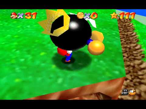 Super Mario 64 - Big Bob-Omb On The Summit - Speed Run "1:05" - YouTube