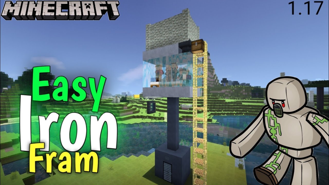 How to make a Iron Fram||Unlimited Iron Fram in Minecraft||Easy Iron ...