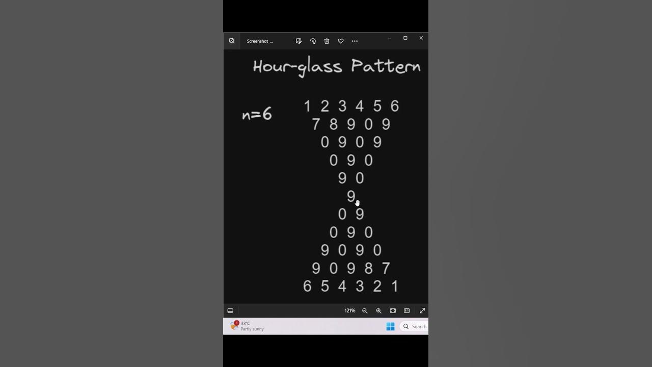 Hour Glass Pattern | Easiest way | Java - YouTube