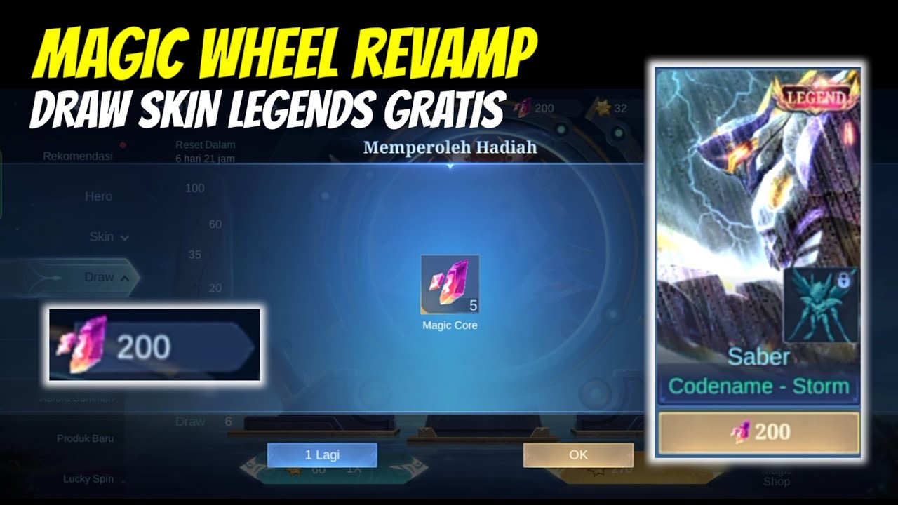 MAGIC WHEEL REVAMP | GACHA SKIN LEGEND GRATIS 2023 - YouTube