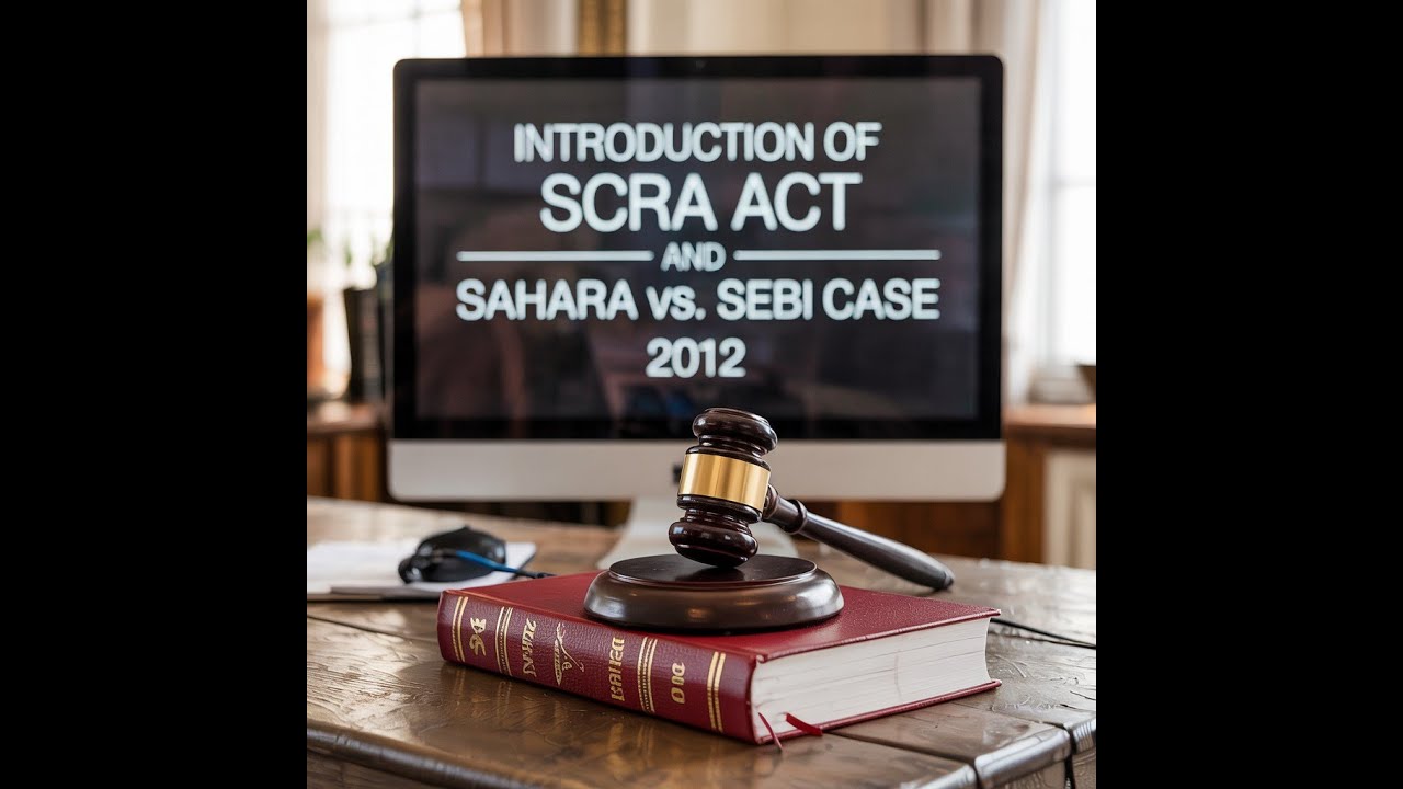 CMSL Chapter 3 1st Lecture - SCRA Intro. & Sahara vs. SEBI // CA CS ...