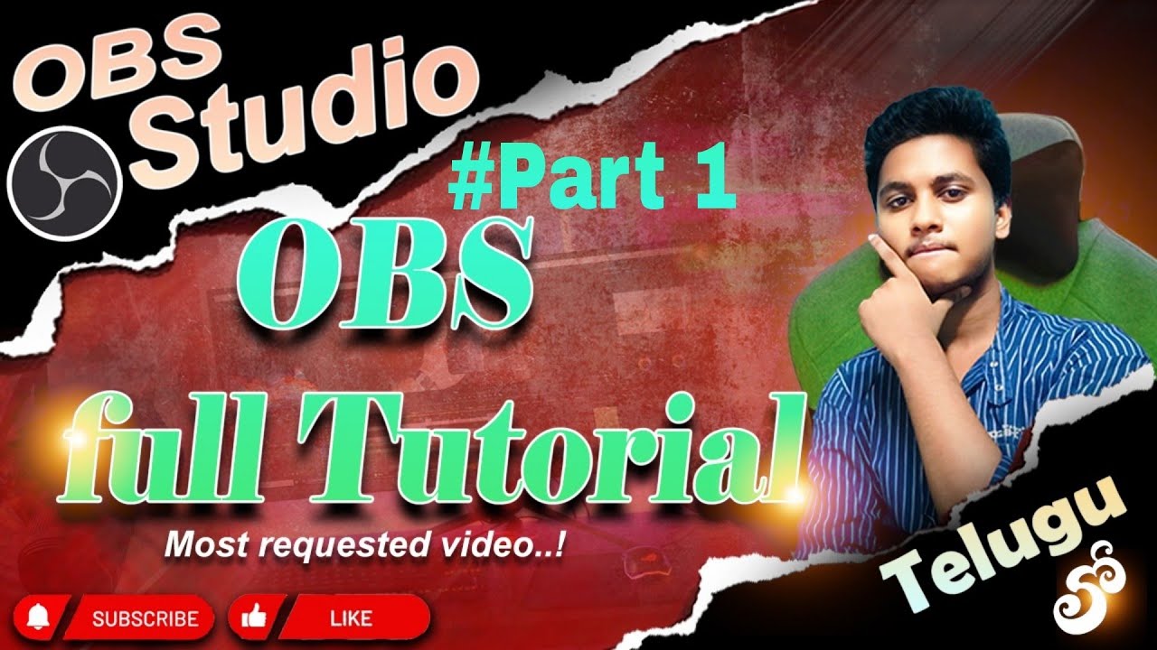 𝐎𝐁𝐒 𝐒𝐭𝐮𝐝𝐢𝐨 లో 𝐋𝐢𝐯𝐞 𝐒𝐭𝐫𝐞𝐚𝐦𝐢𝐧𝐠 ఎలా ఇవ్వాలి🤔 I OBS Studio Tutorial #Part 1 ...
