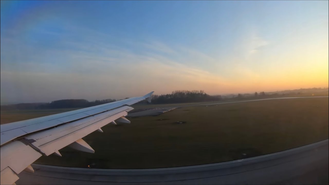 Lufthansa A321 wonderful sunset landing in Krakow I 4K60 - YouTube