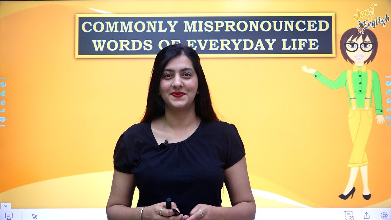 Commonly Mispronounced Words -1 | Deeksha ma'am | Just English - YouTube