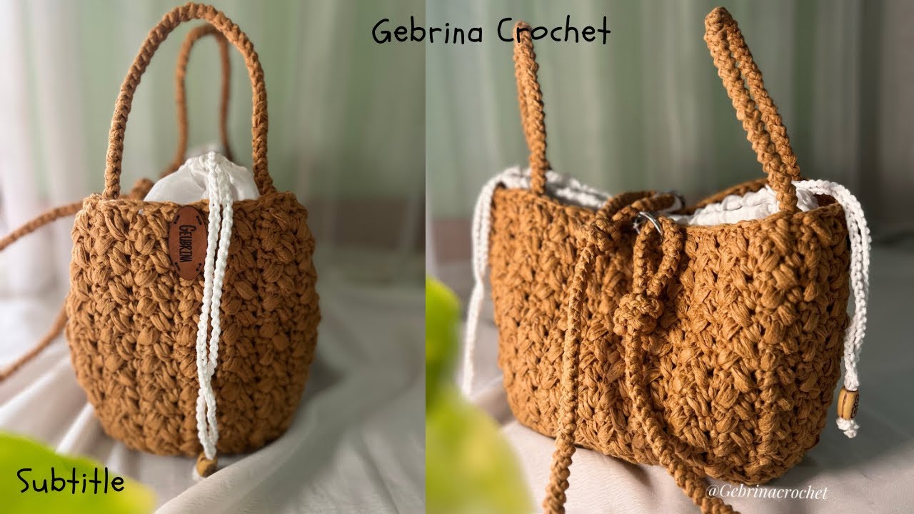 Tutorial Tas Rajut Kiara Tas Rajut Kekinian Ala Korea Slow Motion 30k ...