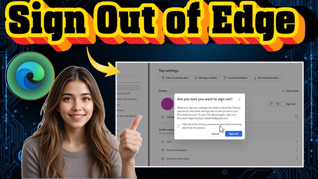 How To Logout Of Microsoft Edge | Step-by-Step Guide (2025) - YouTube