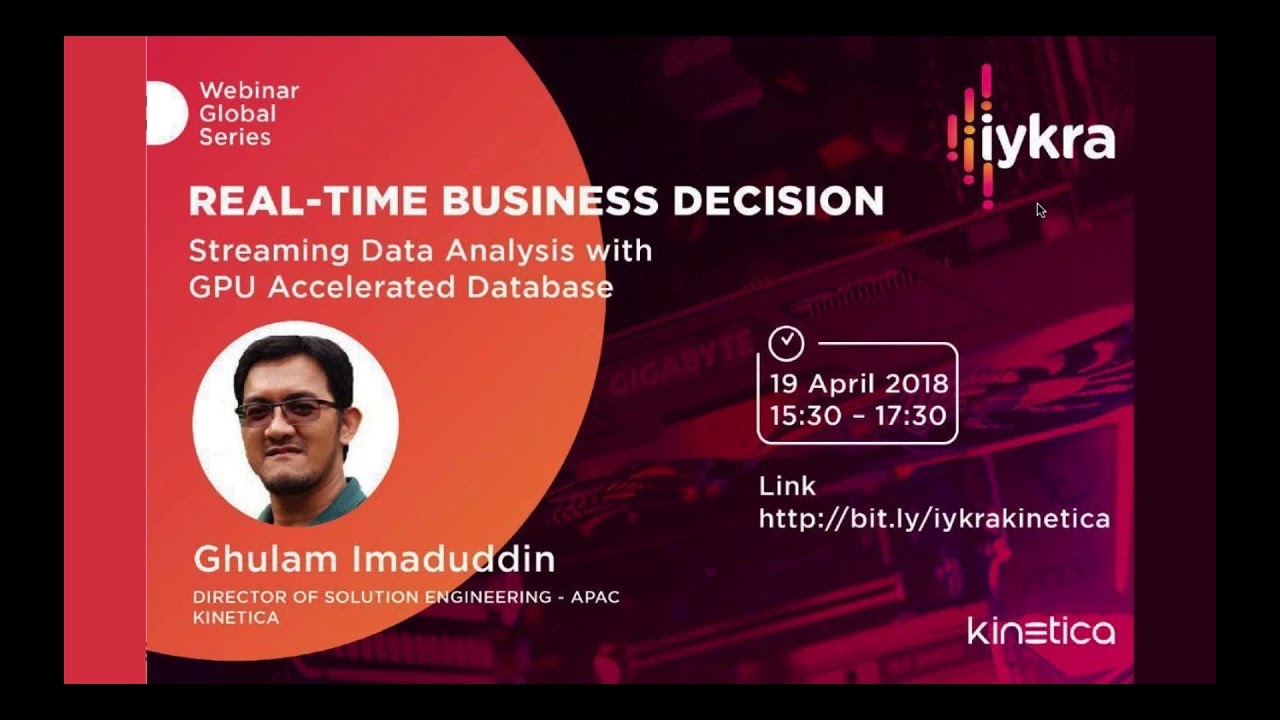 IYKRA Weebinar Global Series: Streaming Data Analysis with GPU ...