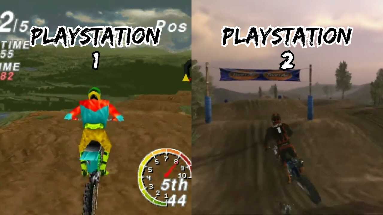 Motocross Games On PS1 & PS2 - YouTube