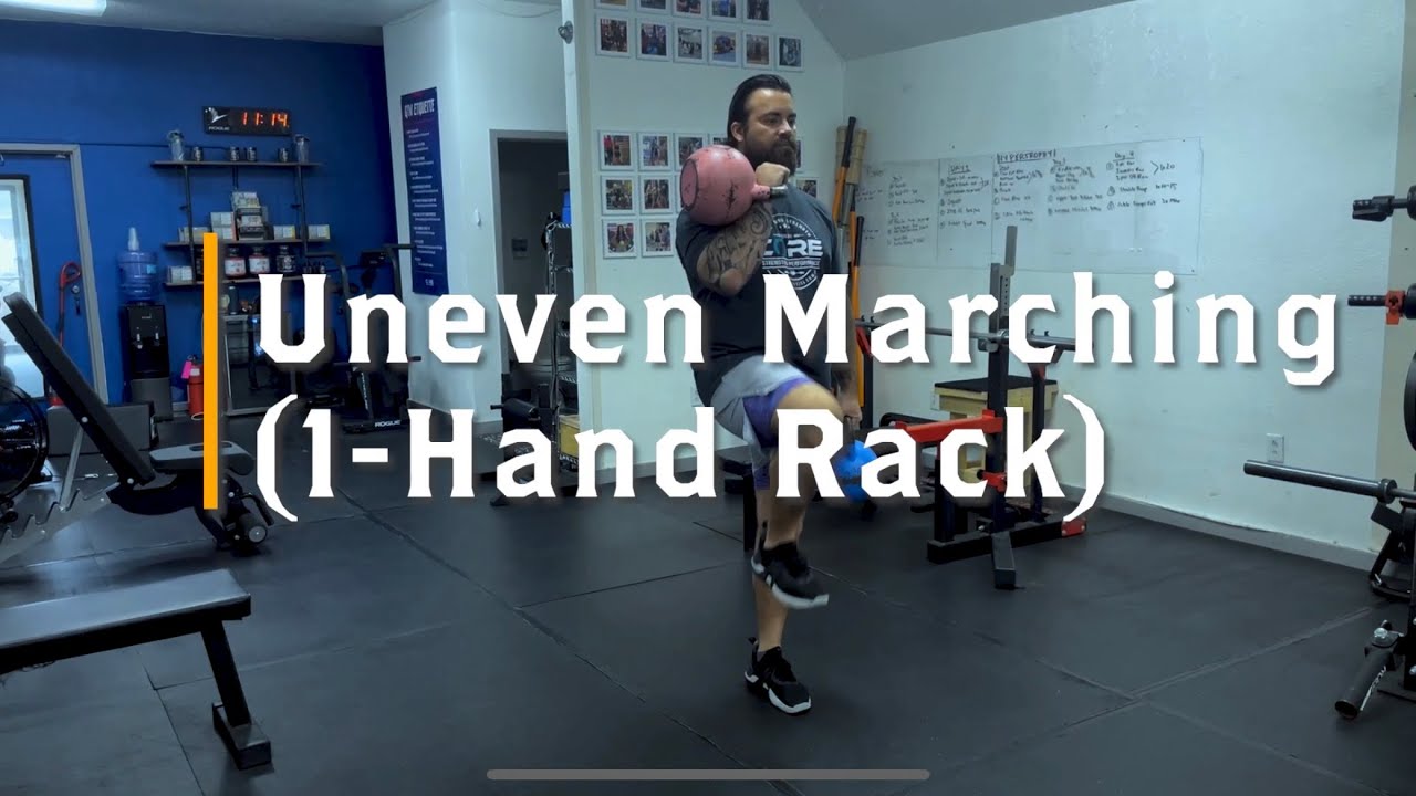Uneven Marching (1-hand rack carry) - YouTube