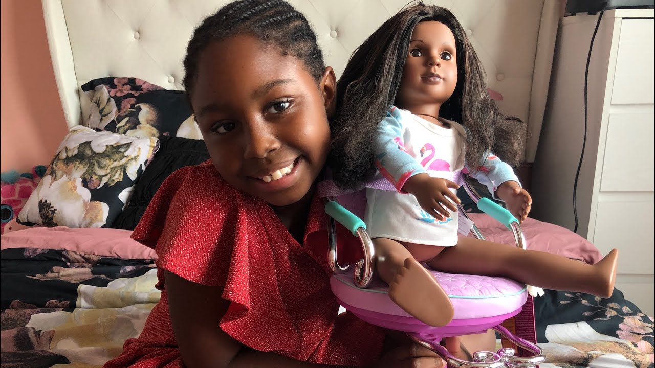 Our generation doll salon chair- sitting pretty salon chair - YouTube