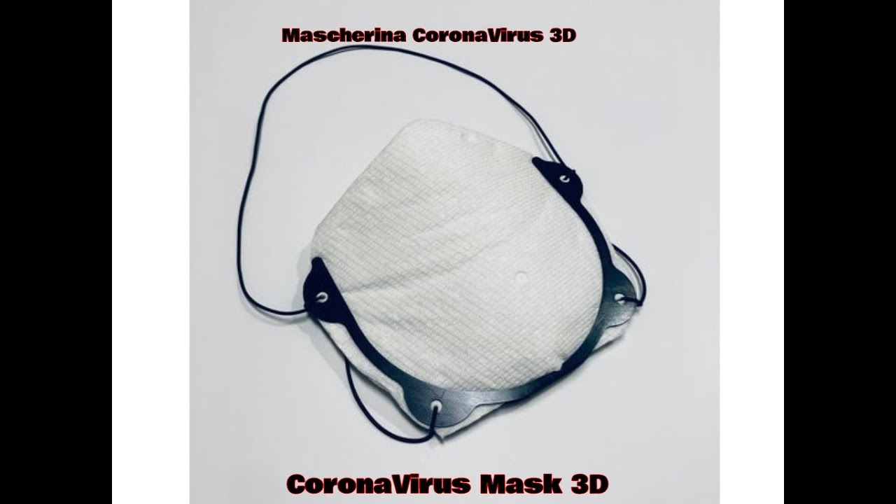 diy 3d Coronavirus mask - Mascherina 3D - YouTube
