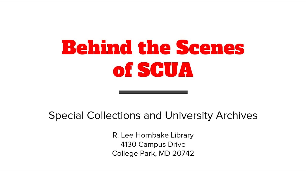 Behind the Scenes of SCUA - YouTube