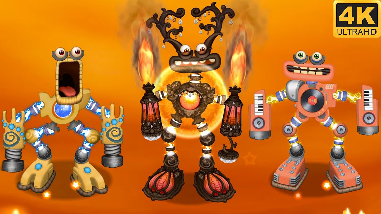 Wubbox Trio - Fire Haven (My Singing Monsters) 4k - YouTube