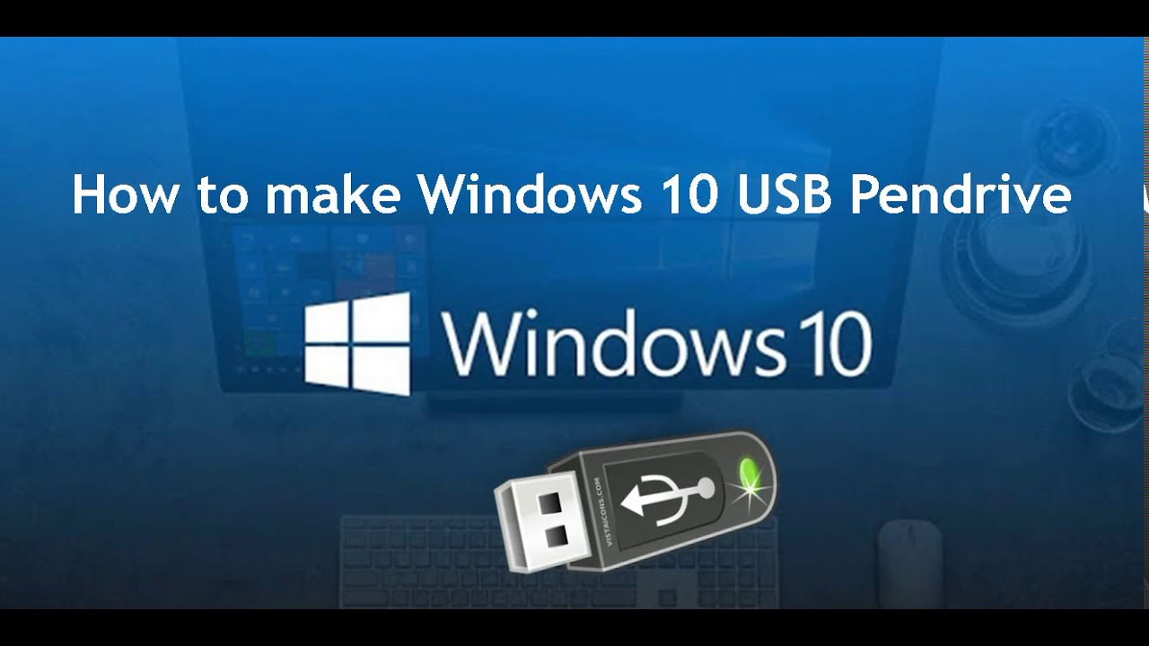 How to create windows 10 USB Stick - YouTube