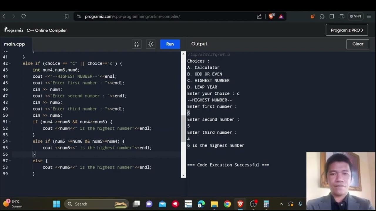 DCIT 25 - MIDTERM LABORATORY CODING + SIMULATION - YouTube