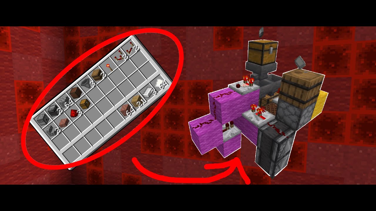 How To Build An Easy Minecraft Redstone Ticket Booth 1.14+ - YouTube