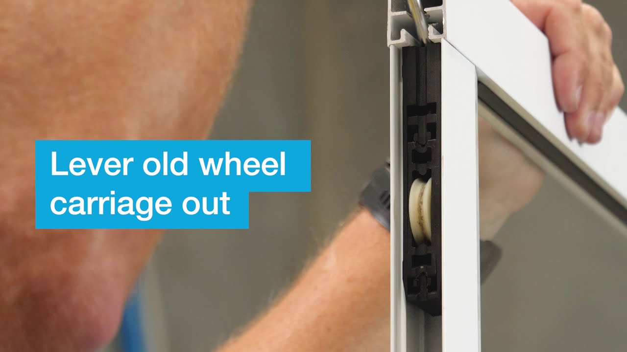 Replace a Wheel Carriage on a Wideline Sliding Door - YouTube