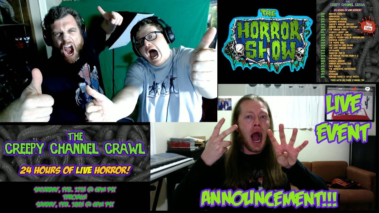 CREEPY CHANNEL CRAWL Live Stream Announcement! - Coming Feb 17th & 18th ...