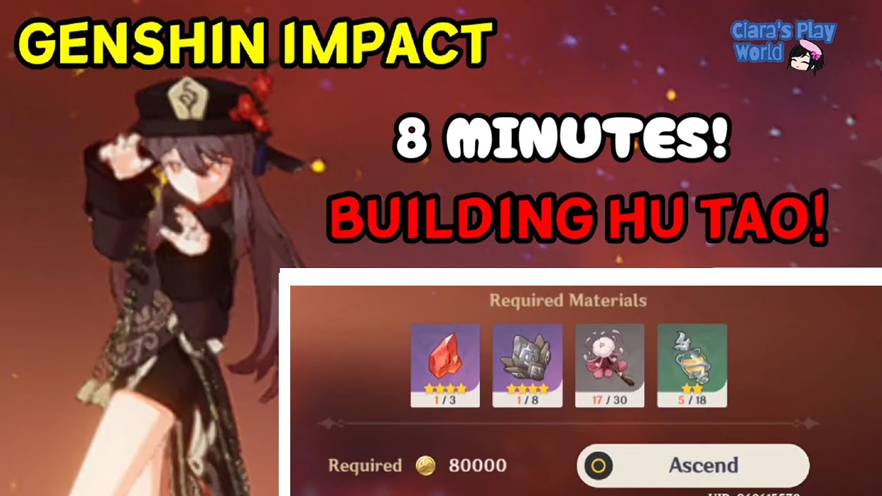 Genshin Impact || I Tried To Build Hu Tao In 8 Minutes!! || Gameplay ...