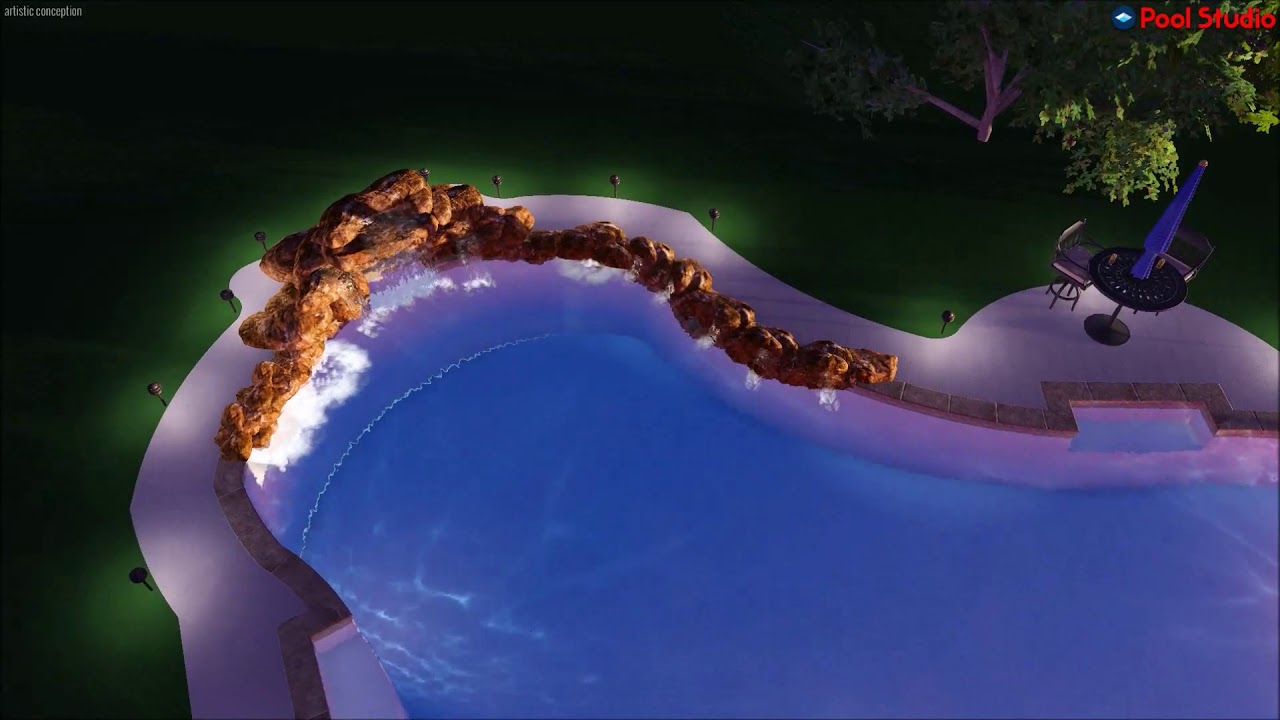 Platinum Pools The Welch Family Pool Designed by John Dowling - YouTube