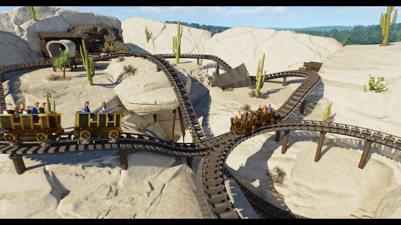 Crazy Mine - A western themed area with an unique dueling Mine Train ...