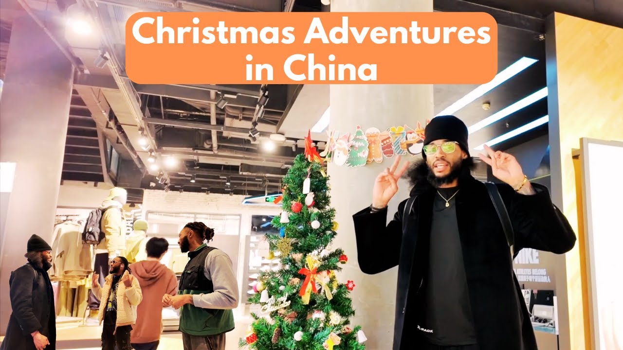 Black man peaking Chinese to locals during Christmas | Spreading ...