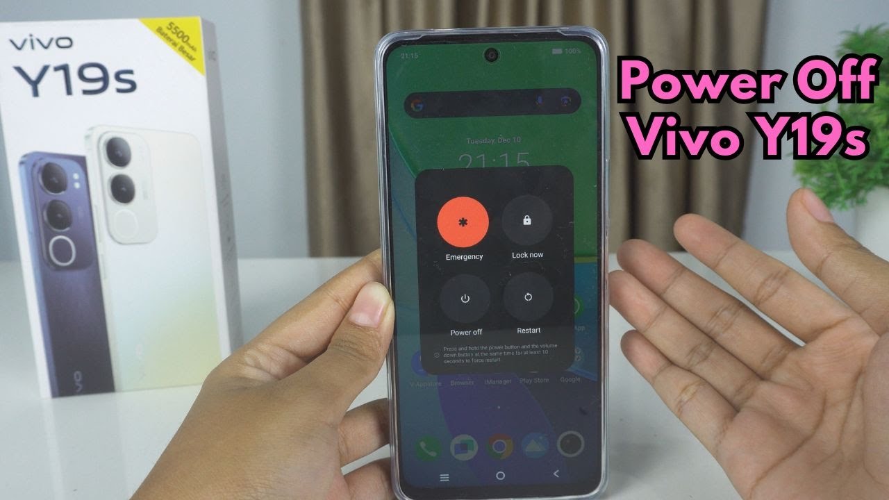 How To Power Off/Turn Off Vivo Y19s - YouTube