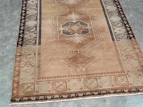 Bekata - Brown Turkish Vintage Runner Rug (4x10)